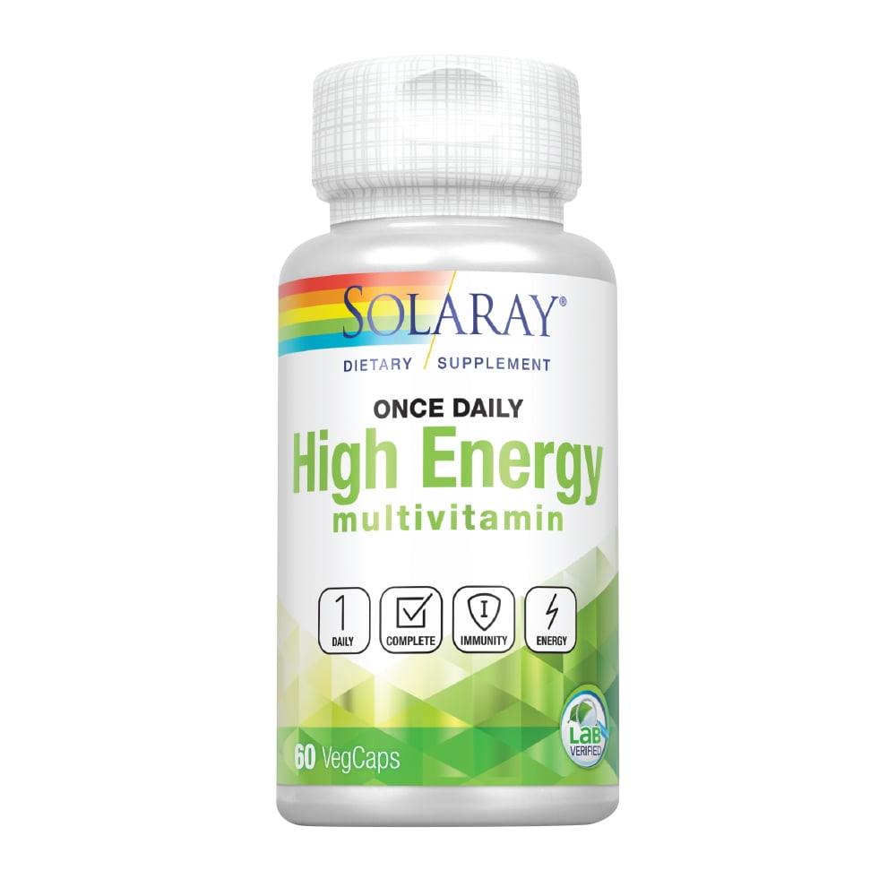 Solaray Once Daily High Energy Multivitamin | Supports Immunity ...