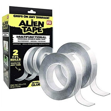 (3 pack) Alien Tape Double Sided Mounting Tape 3 Rolls Heavy Duty Nano ...