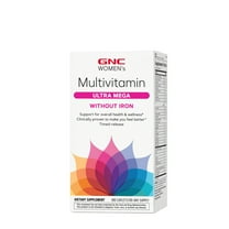 GNC Mega Men 50 Plus Clinically Proven Multivitamin Caplets, For Heart ...