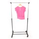 Ktaxon Adjustable Rolling Garment Rack Single Hanging Bar Clothes ...