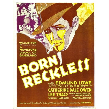 Born Reckless Edmund Lowe On Window Card 1930 Tm And Copyright 20Th ...