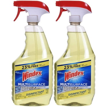 Windex with Vinegar Glass Cleaner, Spray Bottle, 23 fl oz, Pack of 4 ...