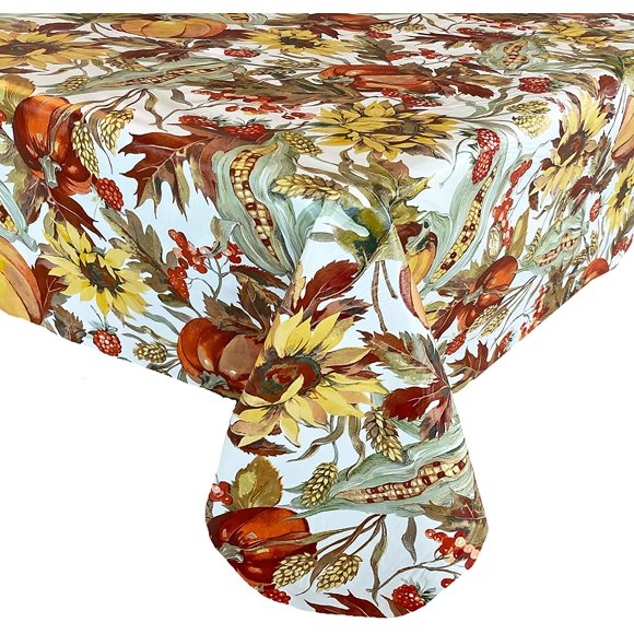 Fall Tablecloth Round