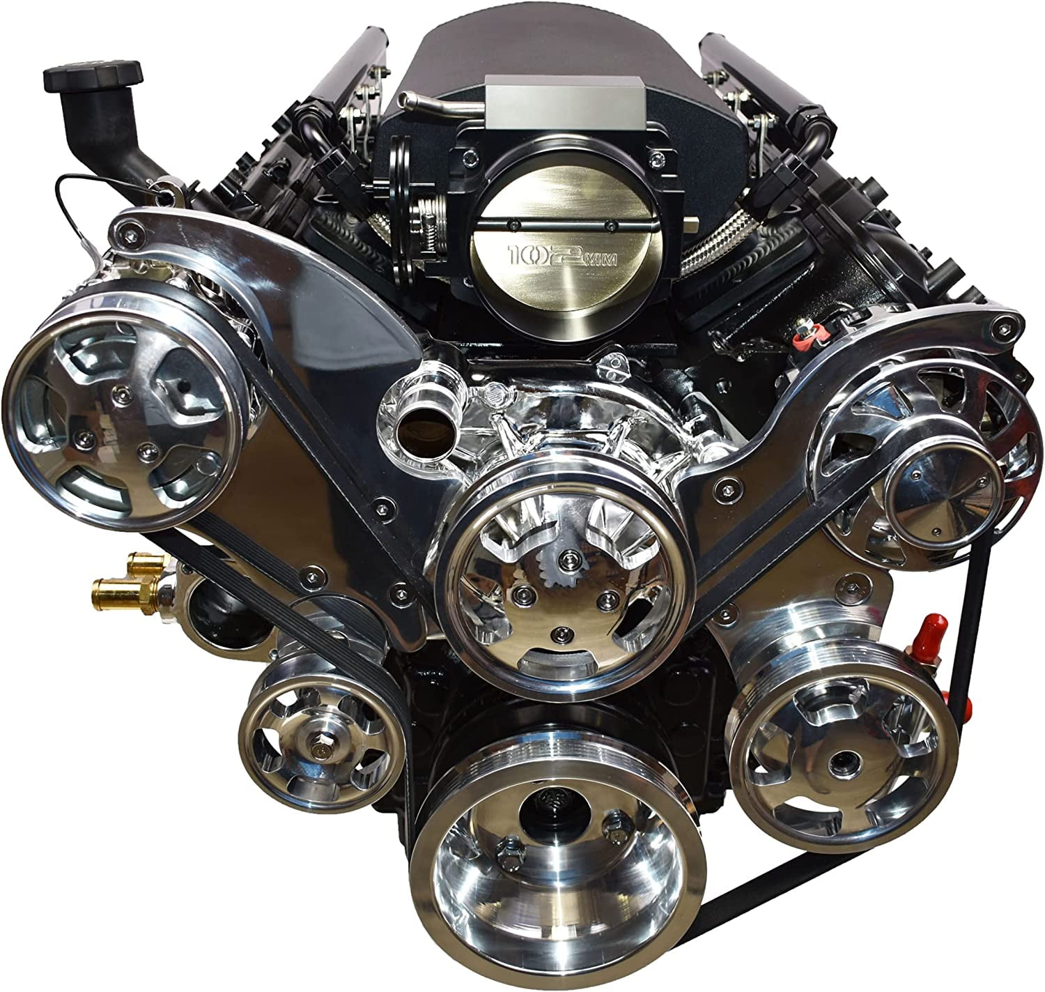 Front Drive Serpentine Pulley Kit - Compatible with GM Chevrolet Chevy ...