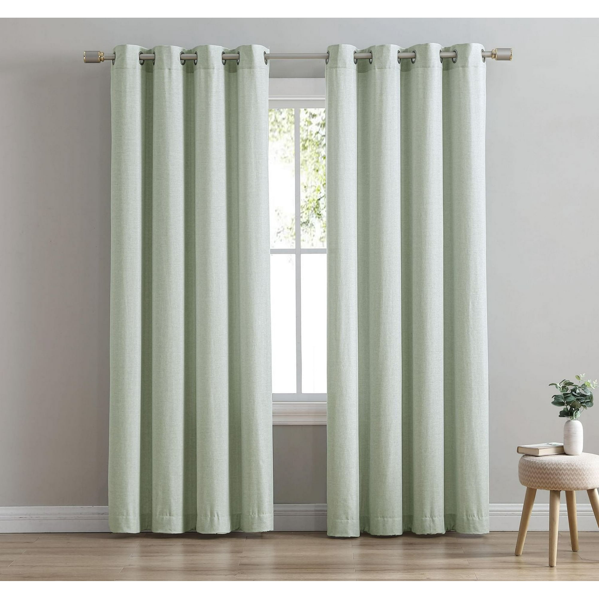 Click here for Swift Home Faux Linen Single Window Panel 95 prices