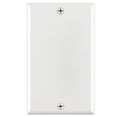 Cmple - [10 PACK] White Standard 1-Gang Blank Wall Plate, Standard Size ...
