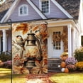 Autumn Vintage Bird Garden Flag Double Sided Burlap Yard Flag With ...