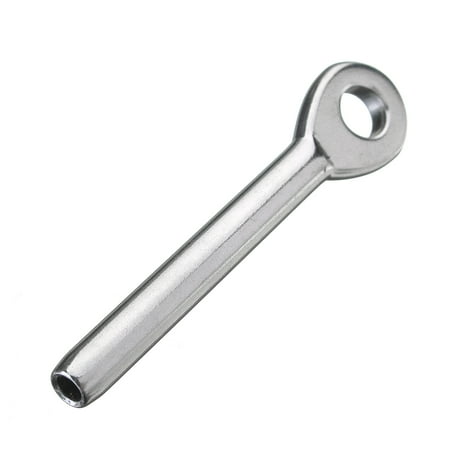 3mm Stainless Steel Swage Eye Terminal Steel Wire Rope Eyelet End FREE ...