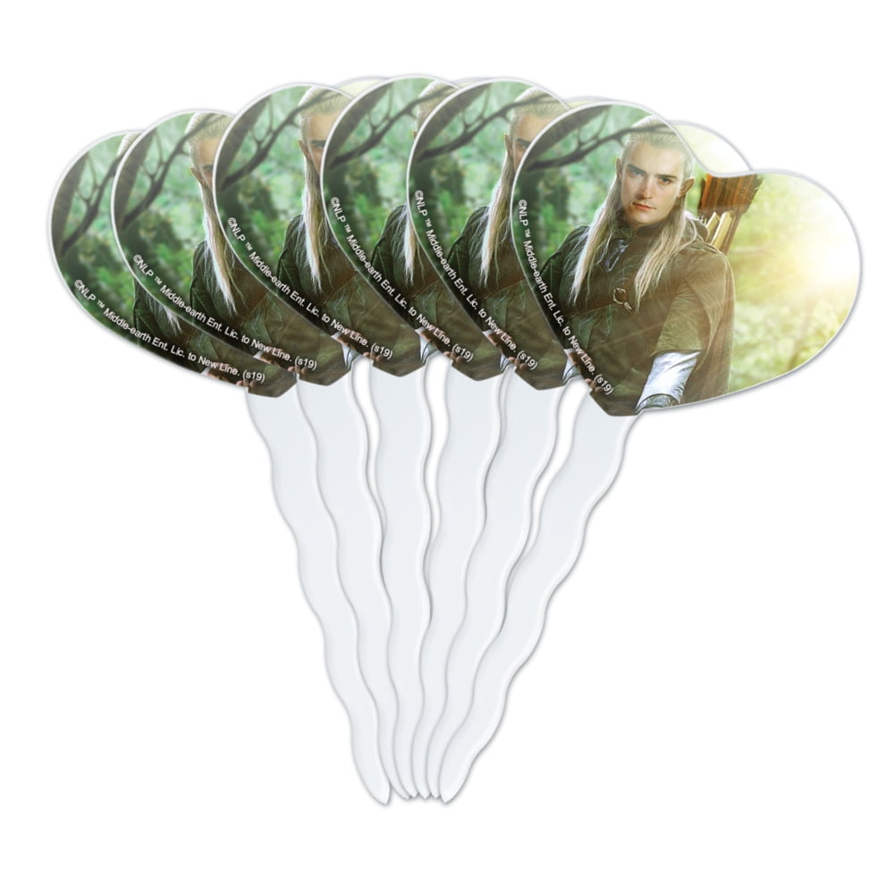 The Lord of the Rings Legolas Character Heart Love Cupcake Picks ...