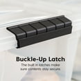 Iris Usa 13 Qt Stackable Plastic Storage Bins With Lids 6 Pack Clear