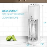SodaStream One Touch Fizz Machine System, Sparkling Water Maker (White ...