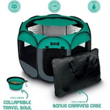 Ruff 'n Ruffus Porle Foldable Pet Playpen + Free Carrying Case + Free ...