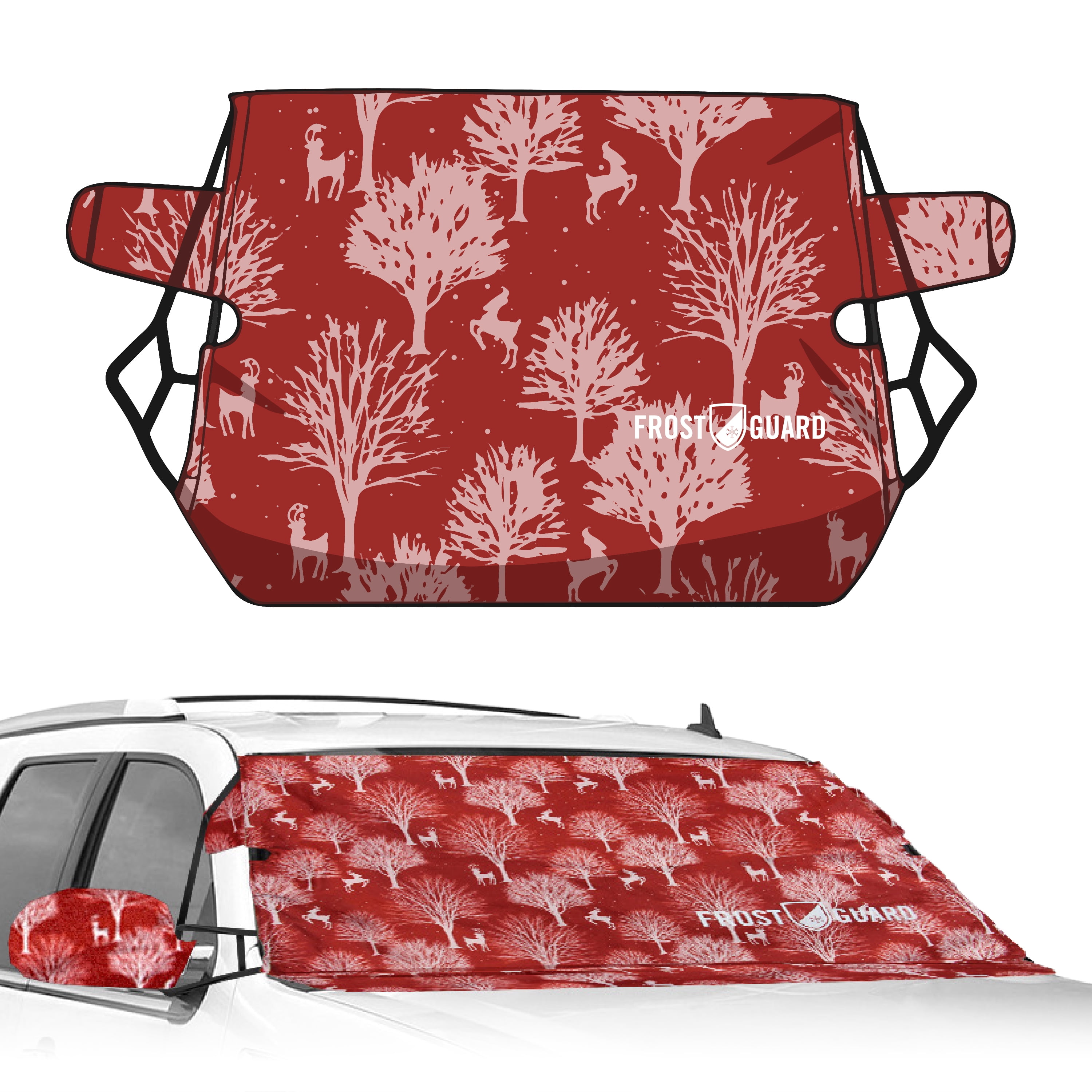 FrostGuard Vortex | Winter Windshield Cover for Ice and Snow, XL Size ...
