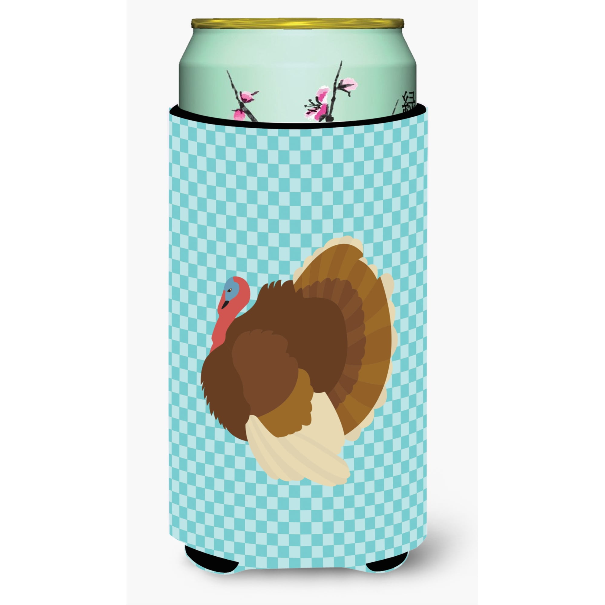 "Treasures French Turkey Dindon Blue Check - Abrazadera decorativa para ...