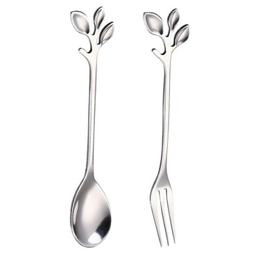 5Pcs Stainless Steel Spork Soup Salad Noodle Spoon Fork Cutlery ...