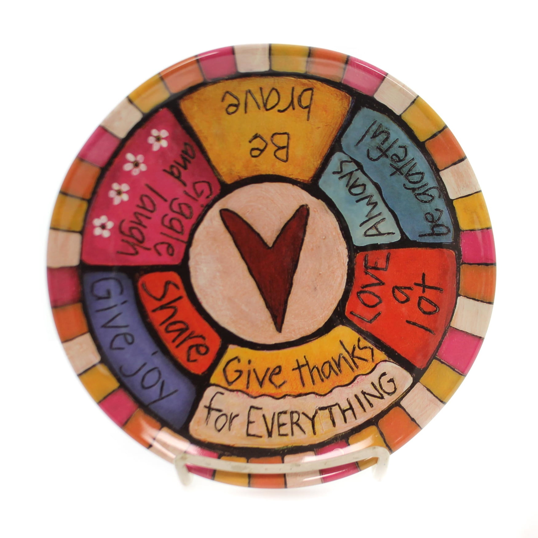 Tabletop FAMILY VALUE PLATE Melamine Give Thanks Share 1004040039 ...