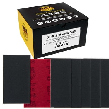 Dura-Gold 12-Piece Contoured Profile 4" Hand Sanding Block Set with 40 ...
