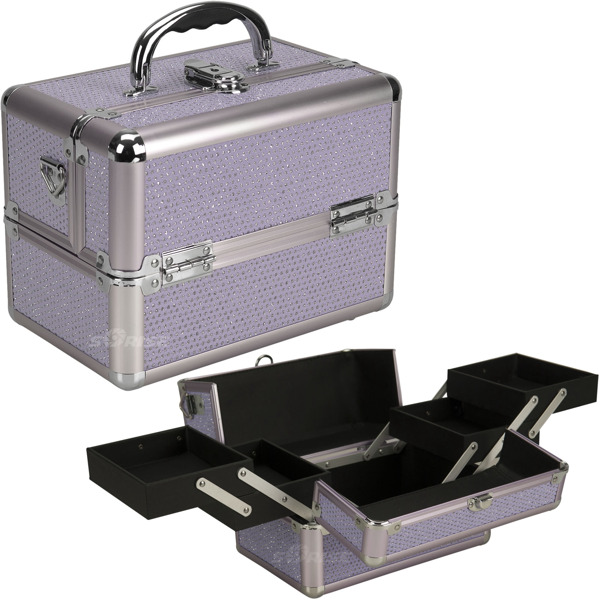 Purple Krystal Makeup Case - C0211 - Walmart.com