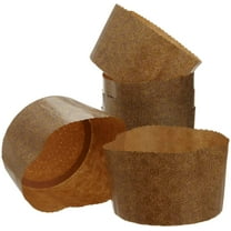 Italian Large Panettone Paper Baking Molds for Bread, 6-Pack Brown w ...