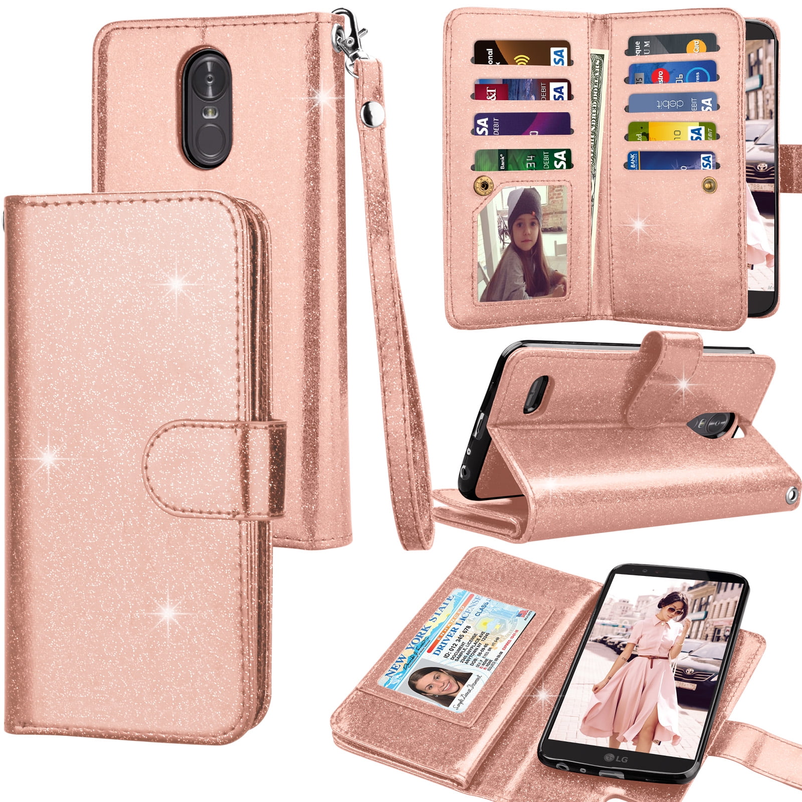 Tekcoo Wallet Case LG Stylo 4 / LG Stylo 3 / LG Q Stylo, Luxury Pu ...