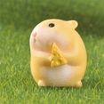 4Pcs Resin Little Yellow Hamster Figurine Outdoor Garden Decorations ...
