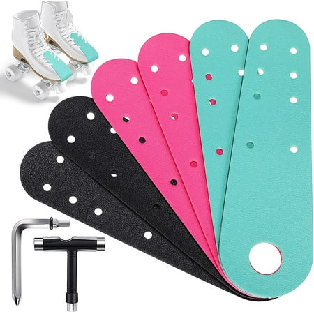 6 Pieces Roller Skate Toe Guards Protectors with All-in-One Skate Tools ...
