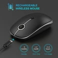 Type C Wireless Mouse， USB C MacBook Wireless Mouse Dual Mode 2.4G ...