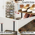 9 Tier Narrow Shoe Rack for Entryway, Free Standing Vertical Storage ...