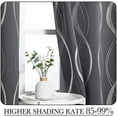Grey Extra Long Blackout Curtains 120 inches Long 2 Panels Set for ...