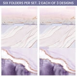 bloom daily planners File Folder Set, Lavender Daydream - Walmart.com