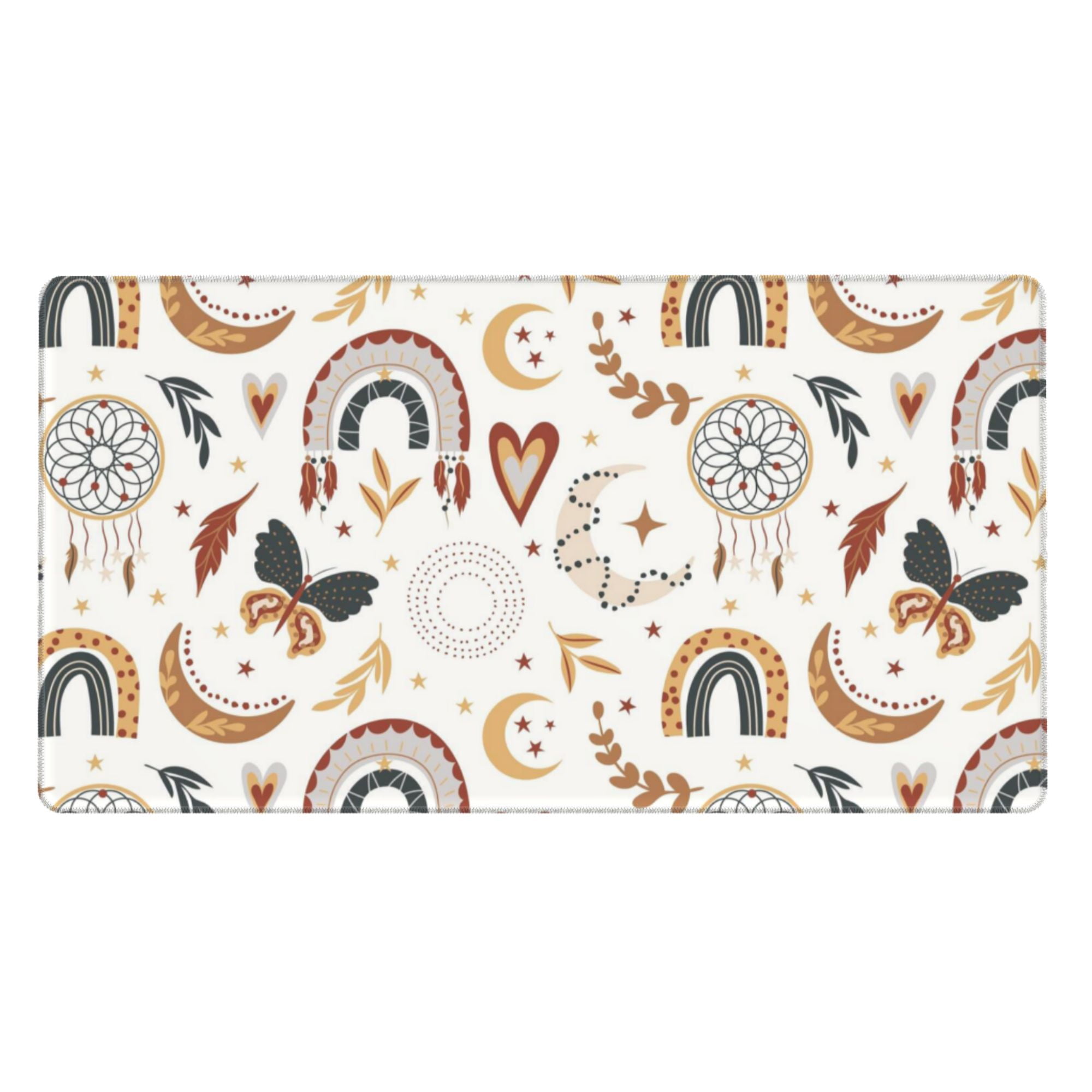 ZICANCN Gaming Mouse Pad, Trendy Hippie Boho Background Large Mouse Mat ...