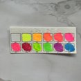 12 Colors Watercolor Paints Fluorescent Color Paint Portable Artist Set ...
