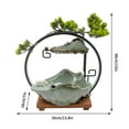 Tabletop Water Fountain Tabletop Indoor Fake Plants Waterfall Zen Decor ...