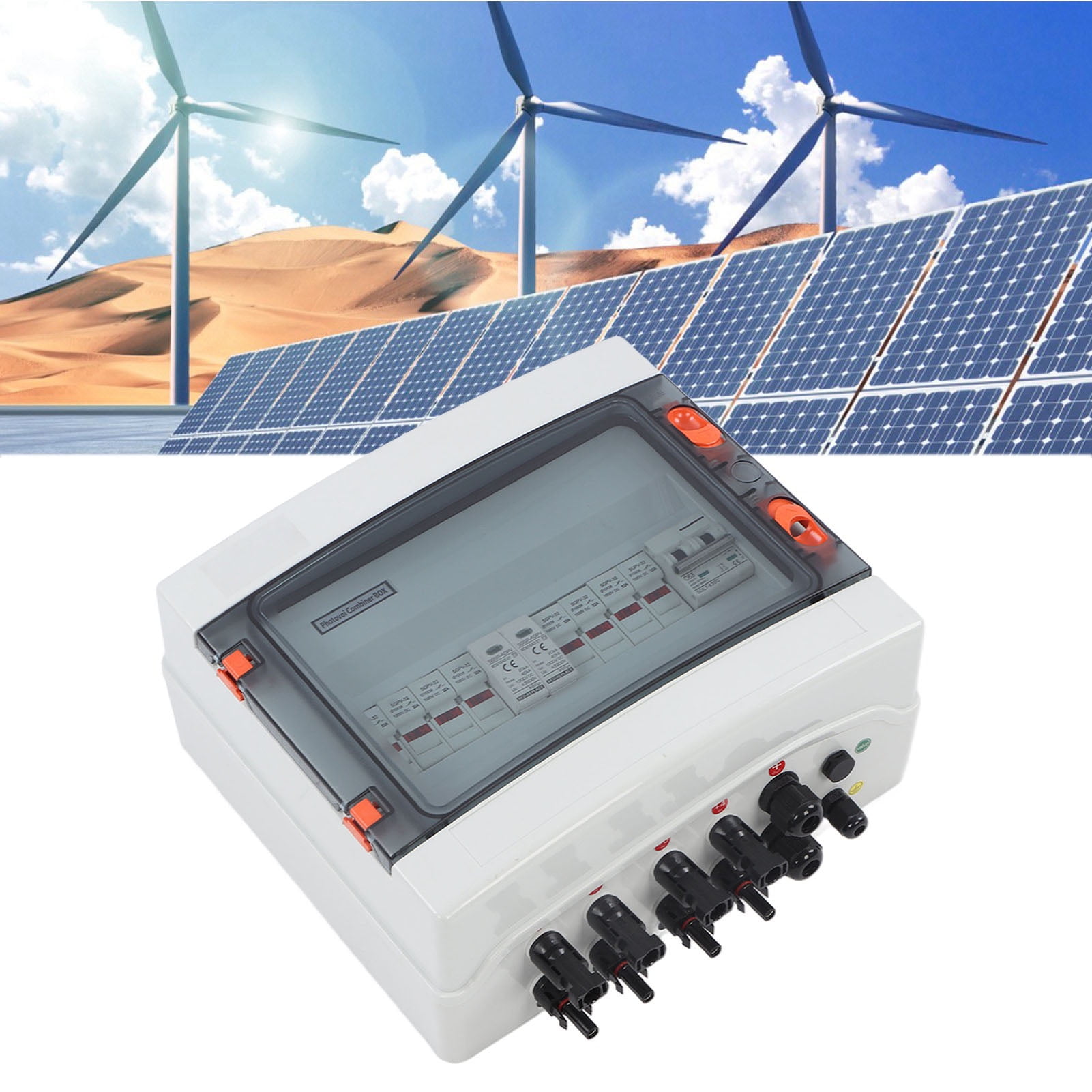 Caja Combinadora Fotovoltaica, Caja Combinadora Solar Fotovoltaica 4 En 1 Salida DC1000V ...