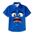 Bainana Boys Girls Summer Shirt Child Cartoon Print Short Sleeve Lapel ...