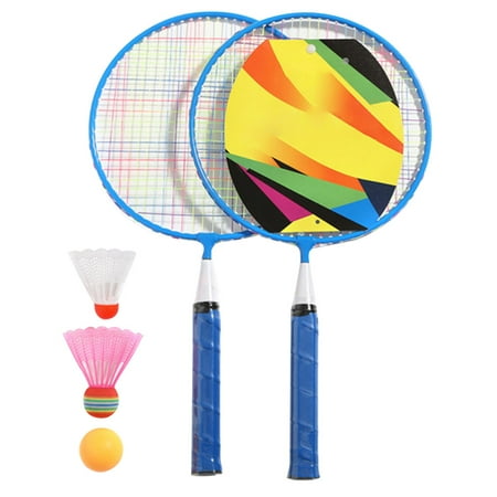 Kindergarten Indoor Outdoor Kids Badminton Set With Rackets Balls Sport ...