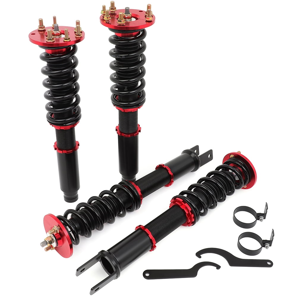 Coilover Struts Suspension Kit Coilover Shocks Full Set Adjustable ...