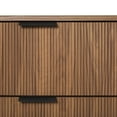 Walker Edison Mid-Century 3-Drawer Chest with Reeded Drawer Fronts ...