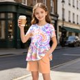 7-8 Years Toddler Girls'Clothing 2 Piece Sets Summer Short Sleeve ...
