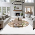6x9 Area Rugs for Living Room, Coastal Conch Non Slip Area Rugs for ...