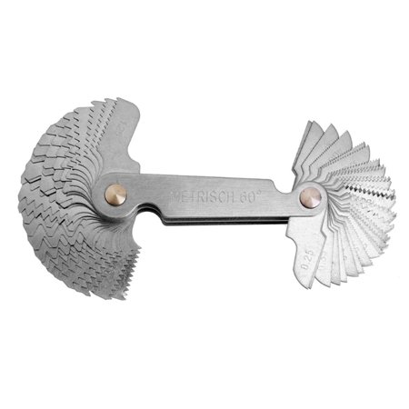 mmirethe Thread Gage Inch Screw Thread Measure Gauge Metric Degree ...