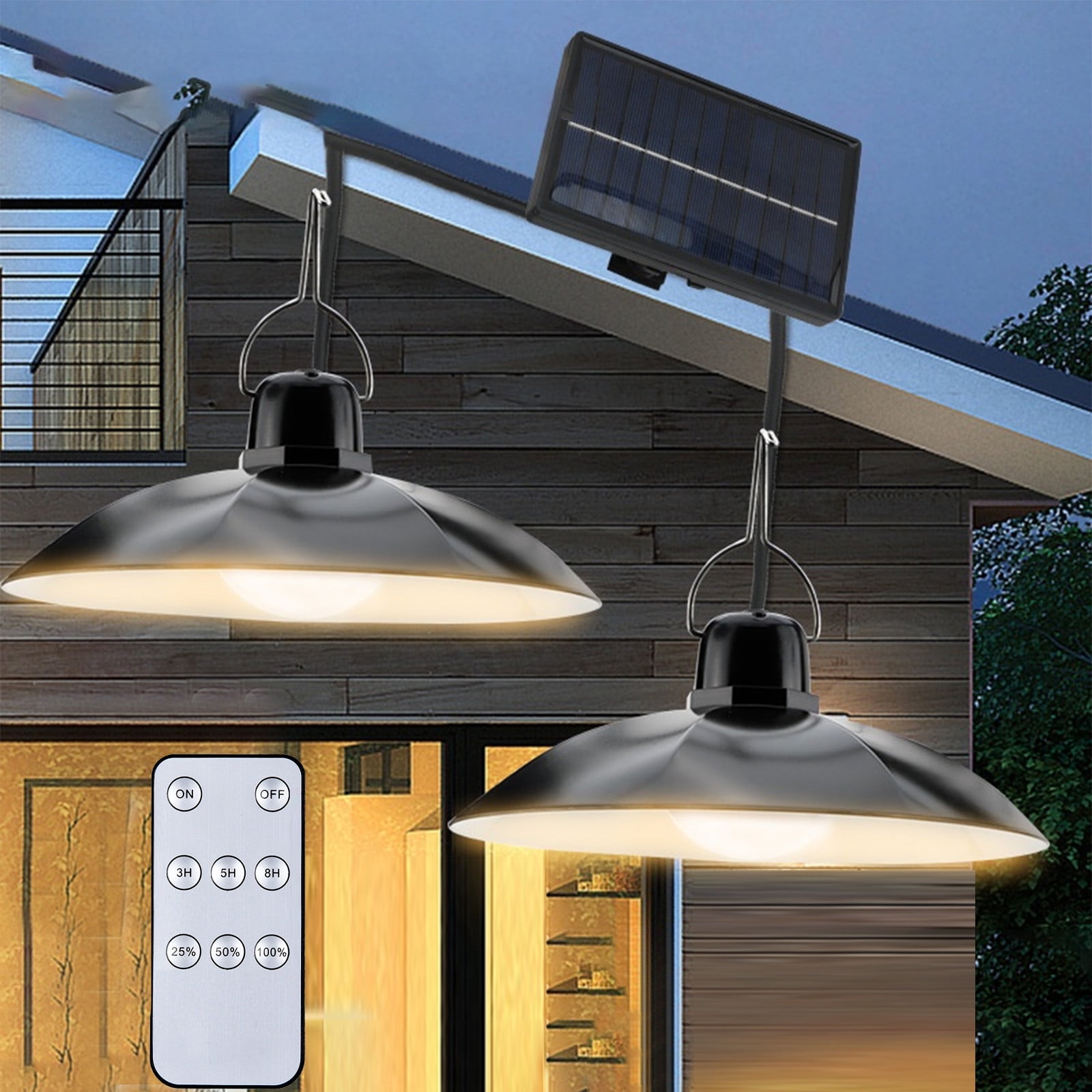 Click here for Vaidha Double Heads Solar Pendant Light Outdoor In... prices