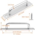 2 Pack Sliding Barn Door Handle, 5.9 Inch Gate Door Handle, Aluminium ...