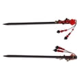Unique Bargains Hair Chopstick for Women Black Red 1 Pc [Flower Beads ...