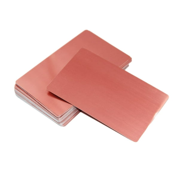 sweethay 100 tarjetas de visita lisas de metal grabadas esenciales para ...