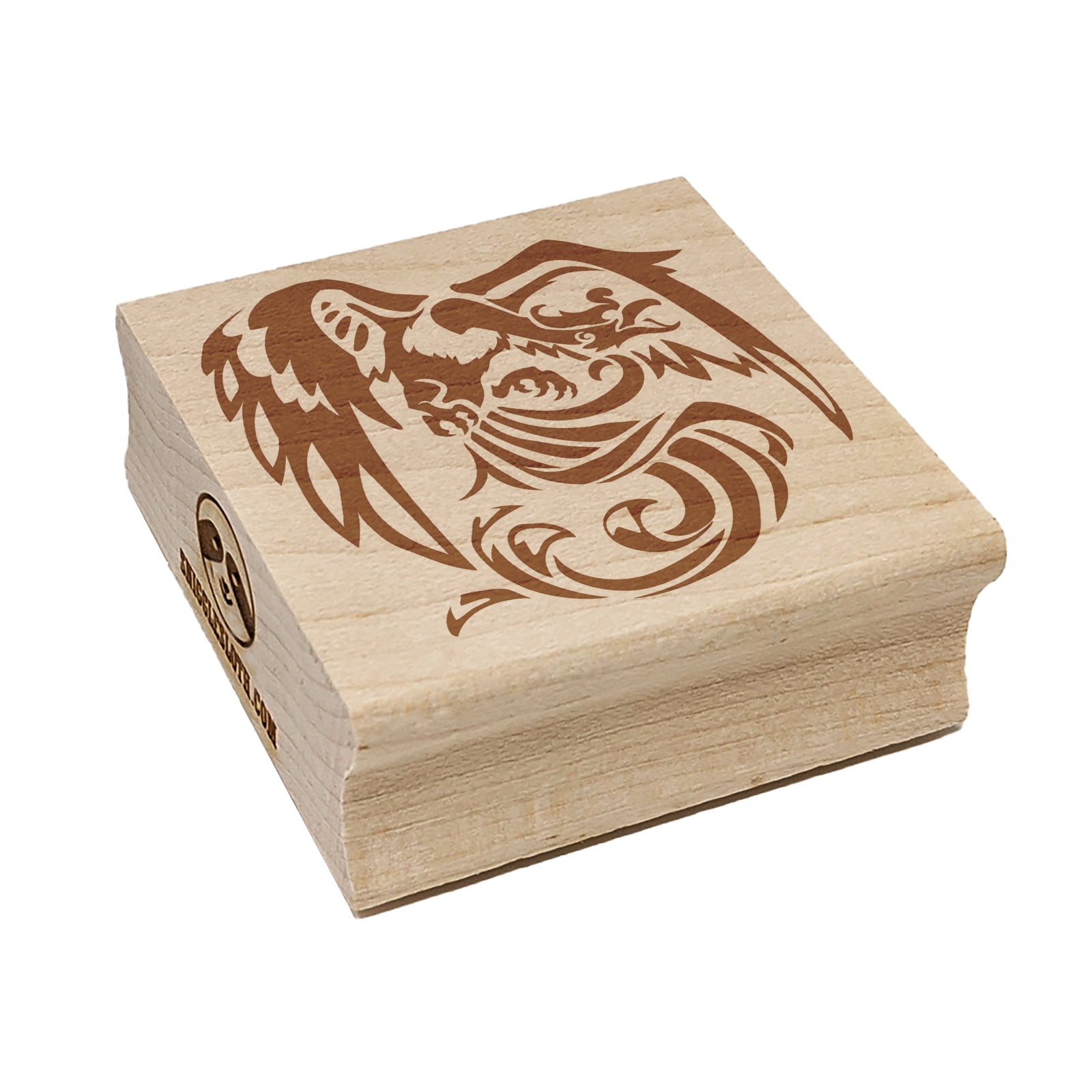Asian Phoenix Fenghuang Chinese Mythological Creature Square Rubber ...
