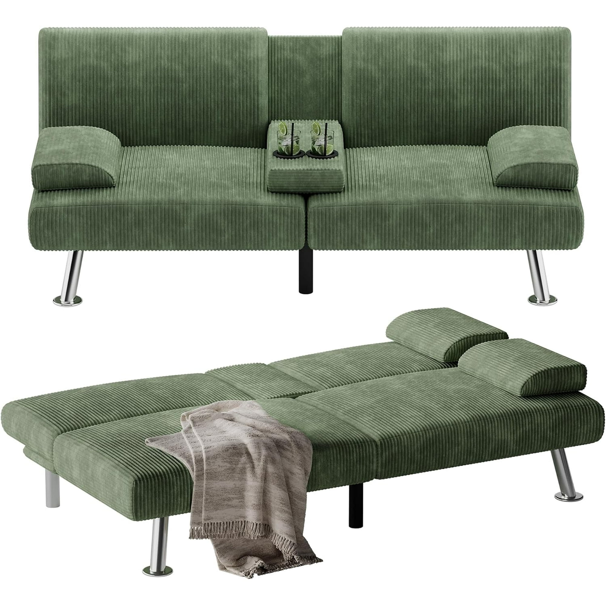 Click here for Homall Futon Sofa Bed Adjustable Futon Couch Moder... prices