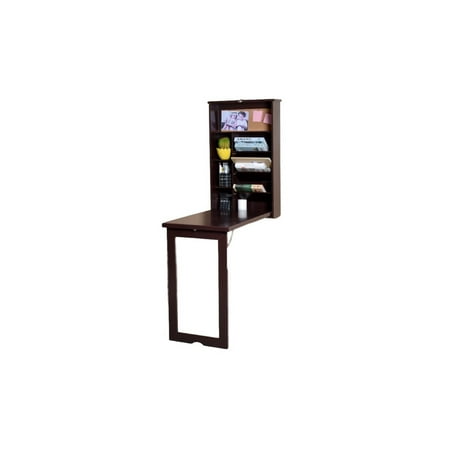 ViscoLogic Fold-Out Convertible Wall mount Desk - Brown | Walmart Canada
