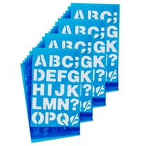 Westcott LetterCraft Reusable Plastic Stencils, Full Alphabet & Numbers ...