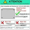 For MacBook Air 13 Inch Hard Shell Case (2025-2025 M4 M3 M2)+Keyboard ...